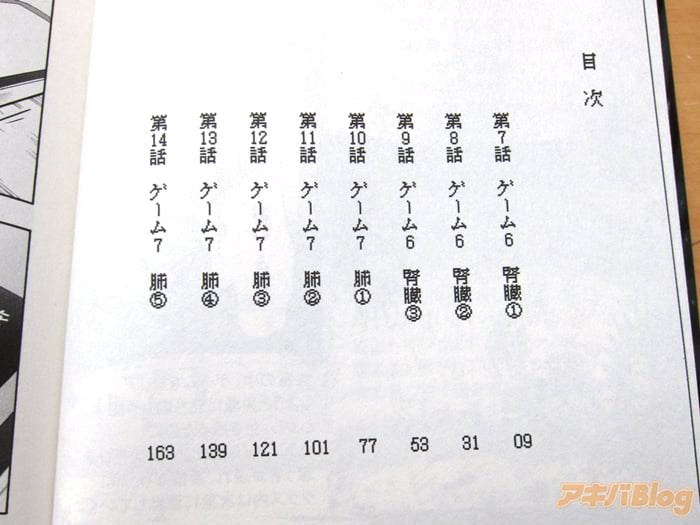 [画像]:「友食い教室」2巻もくじ